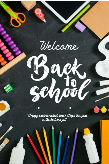 Welcome Back to School template 2025 | PosterMyWall