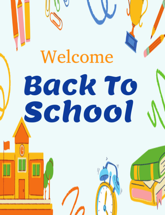 Welcome Back to school template 2025 | PosterMyWall
