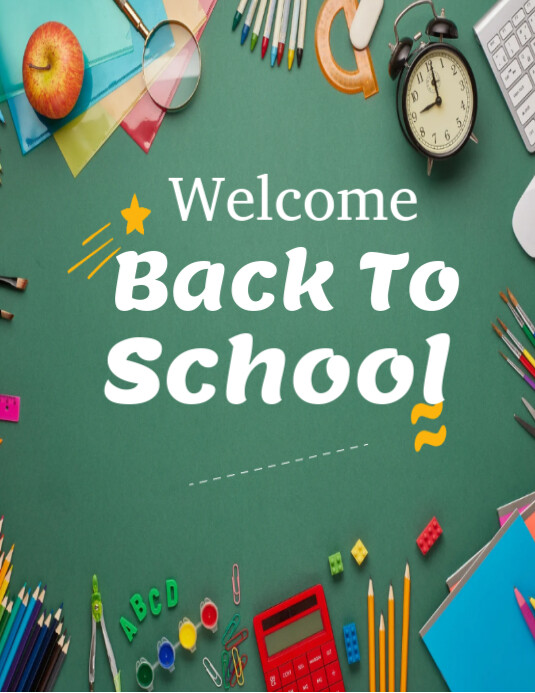 Welcome Back to school template 2025 | PosterMyWall