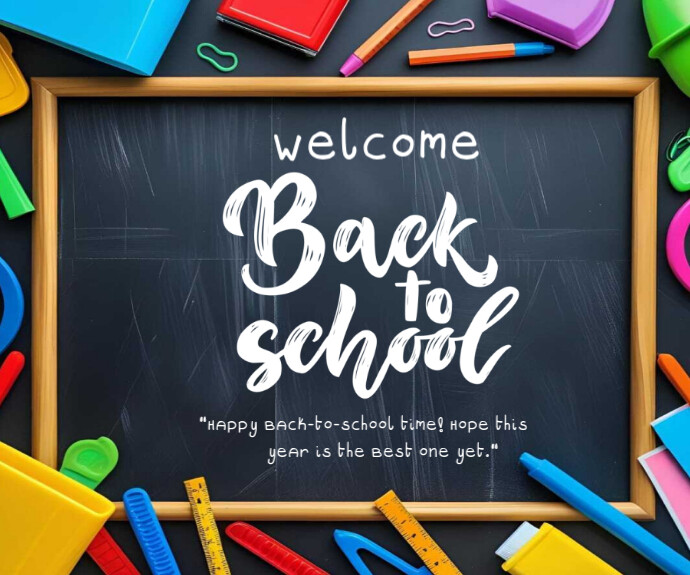 Welcome Back to School template 2025 | PosterMyWall