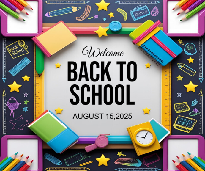 Welcome Back To School Template 2025 | PosterMyWall