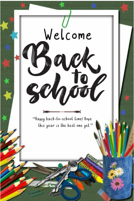 Welcome Back to School template 2025 | PosterMyWall