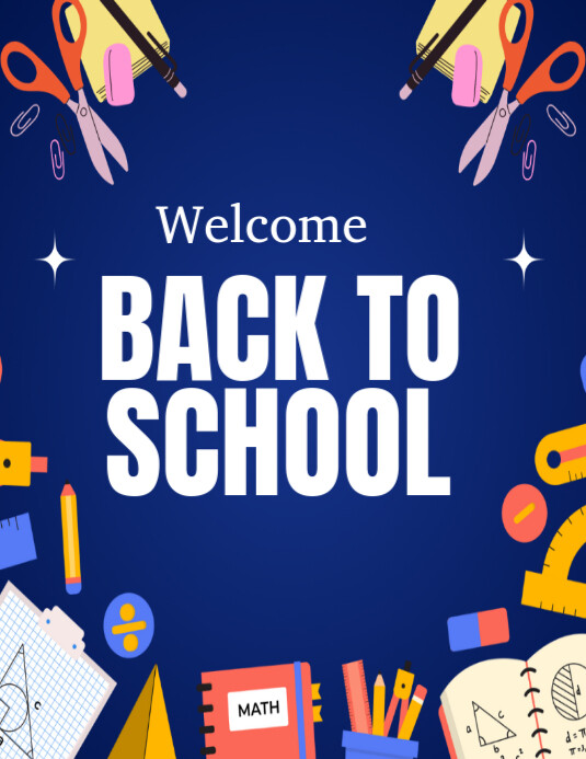 Welcome Back to school template 2025 | PosterMyWall
