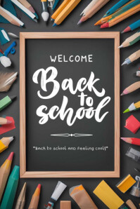 Welcome Back to School template 2025 | PosterMyWall