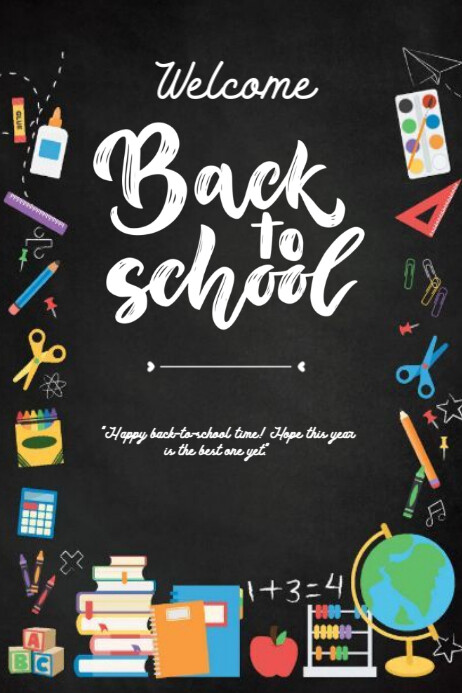 Welcome Back to School template 2025 | PosterMyWall