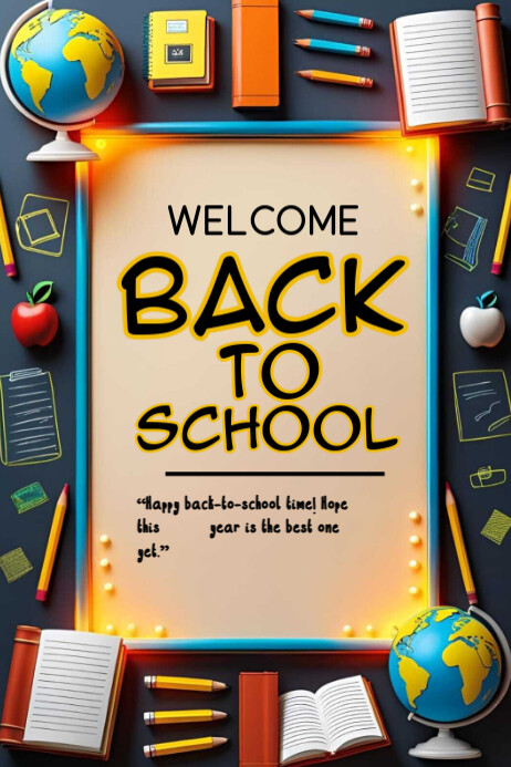 Welcome Back to School template 2025 | PosterMyWall