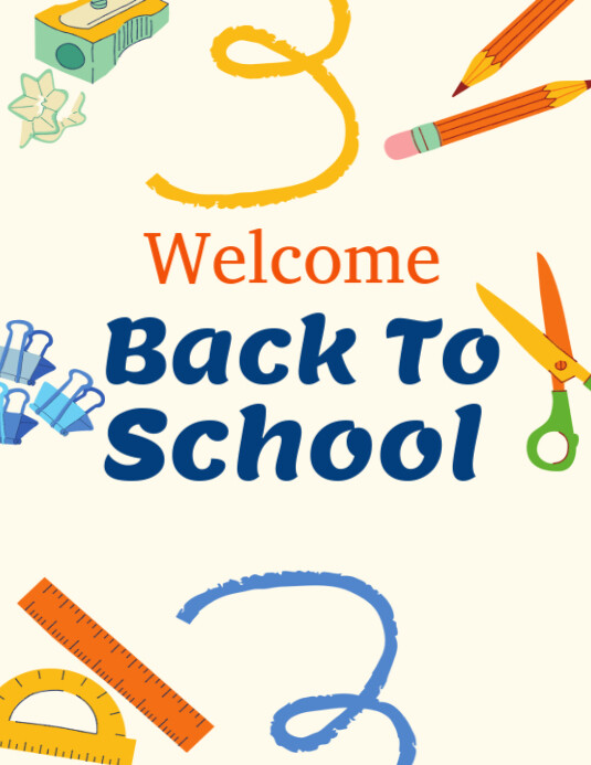 Welcome Back to school template 2025 | PosterMyWall