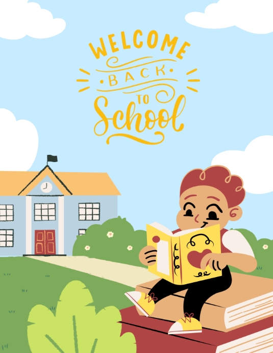 Welcome Back To School template | PosterMyWall