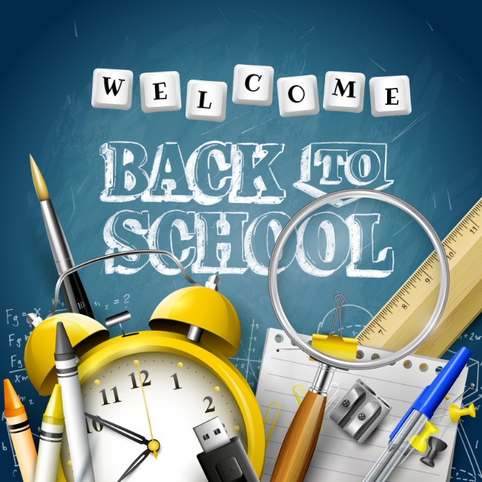 welcome back to school template | PosterMyWall