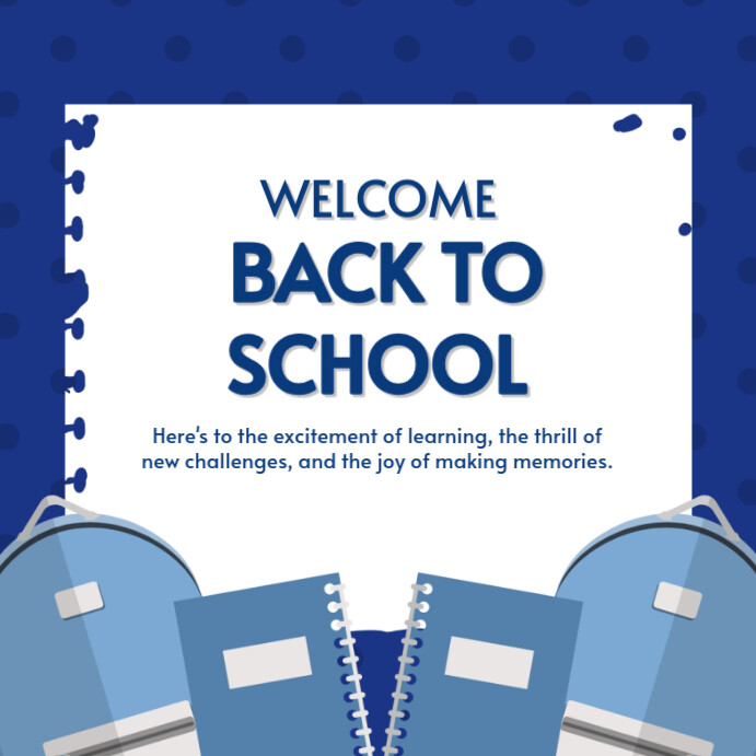Copy of Welcome back to school template | PosterMyWall