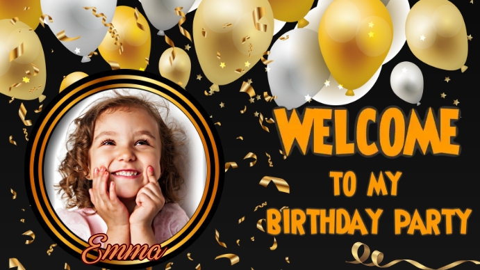 WELCOME BIRTHDAY KIDS Template | PosterMyWall