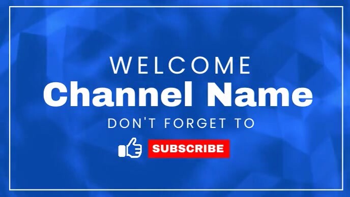 Plantilla de welcome channel name video template | PosterMyWall