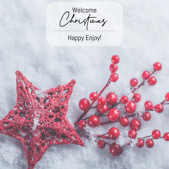 Welcome Christmas Flyer Poster Template | PosterMyWall