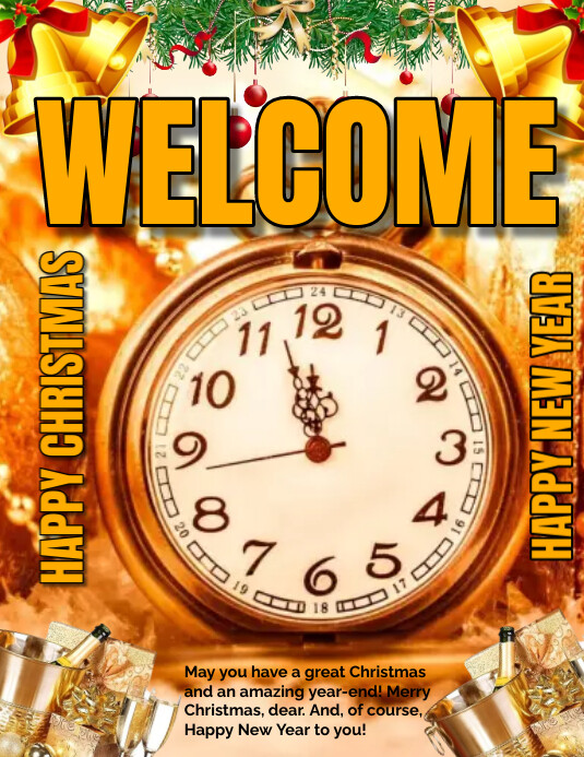 welcome Christmas new year Template | PosterMyWall