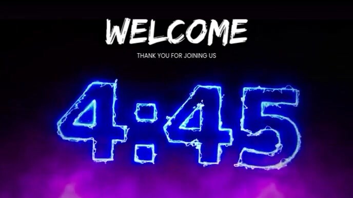 Copy of Welcome Countdown 5 minutes | PosterMyWall