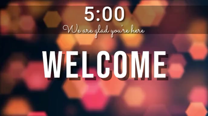 Copy of welcome countdown | PosterMyWall