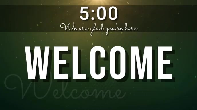 Copy of welcome countdown | PosterMyWall