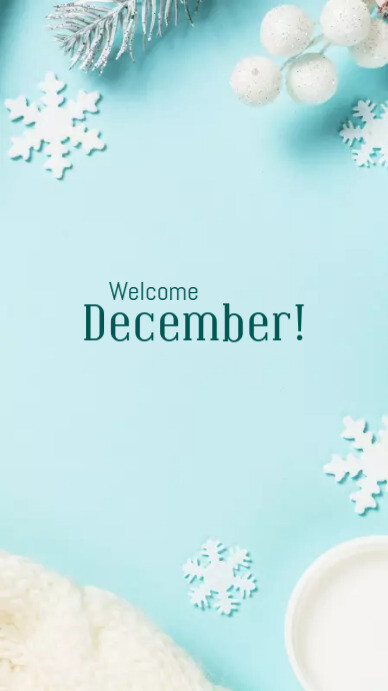 Welcome December! Template | PosterMyWall
