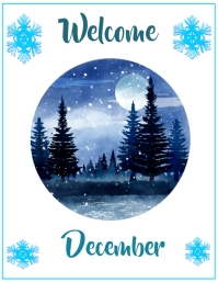 Welcome December Template | PosterMyWall