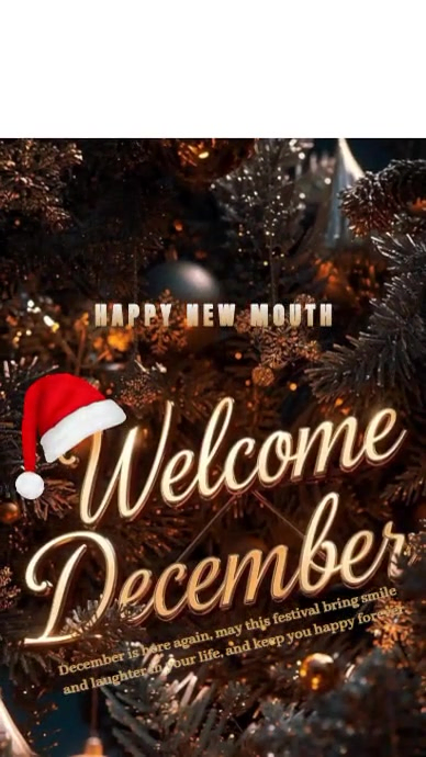Welcome December Template | PosterMyWall