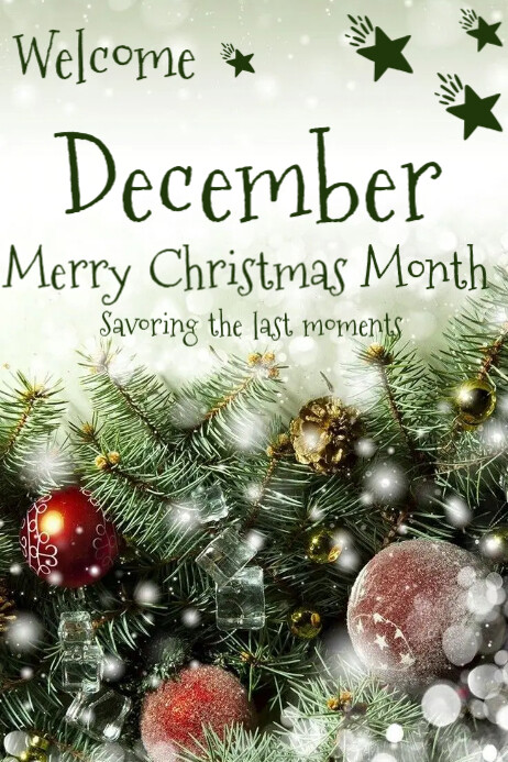 Plantilla de Welcome December | PosterMyWall