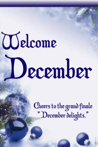 Welcome December Template | PosterMyWall