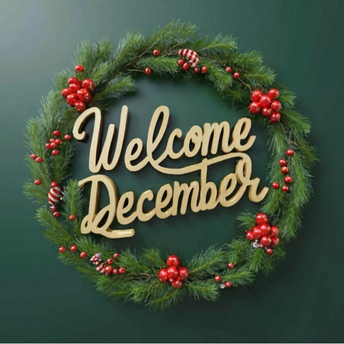 Plantilla de Welcome December | PosterMyWall