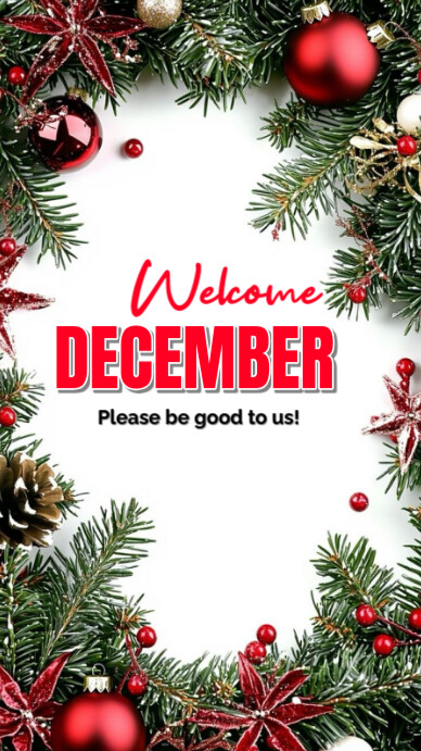 Welcome December Template | PosterMyWall