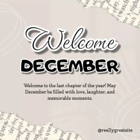 Welcome December Template | PosterMyWall