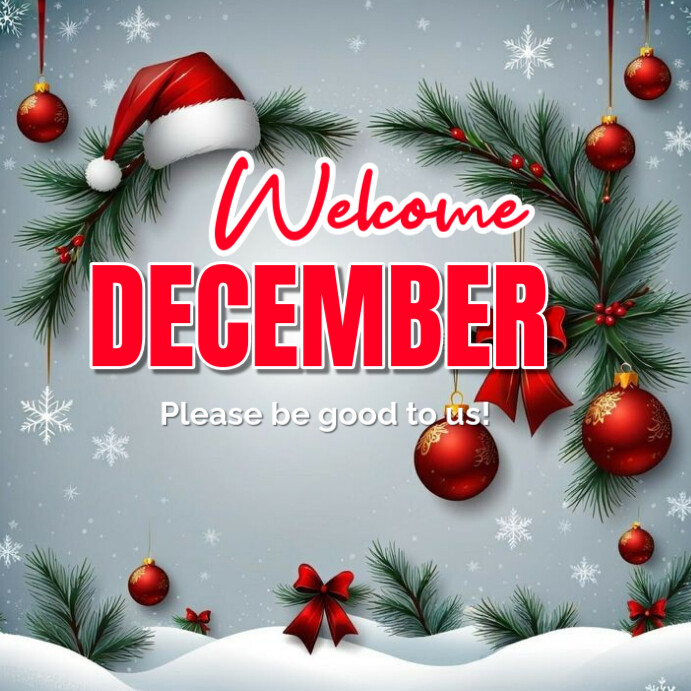 Modèle Welcome December | PosterMyWall