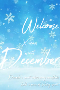 Welcome December Template | PosterMyWall