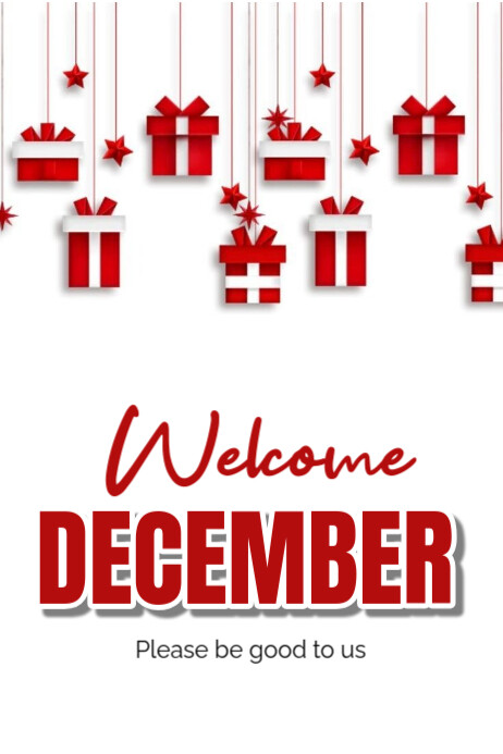 Welcome December Template | PosterMyWall
