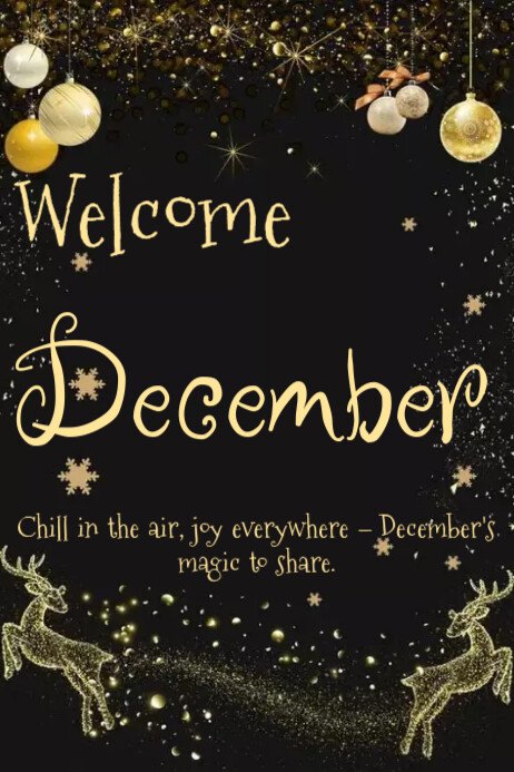 Welcome December Template | PosterMyWall