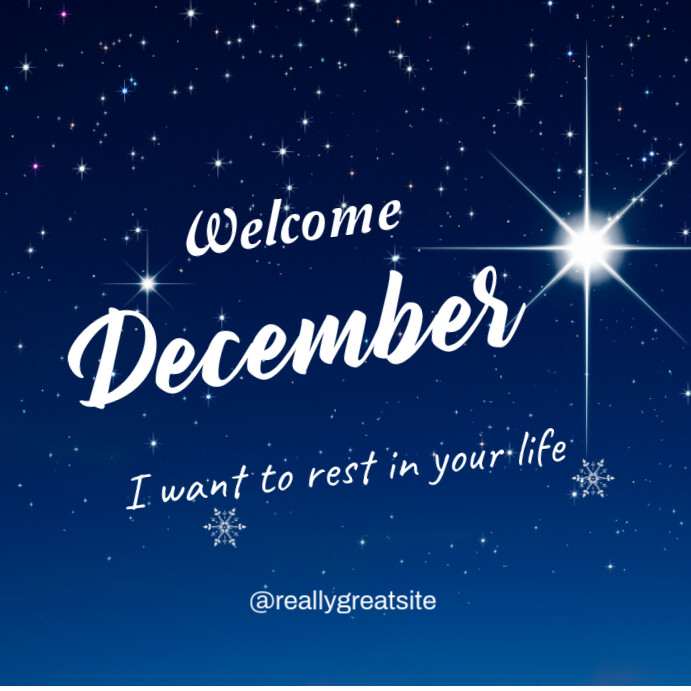 welcome december Template | PosterMyWall