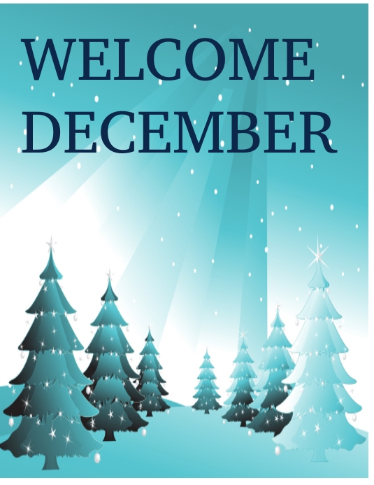 Welcome December Template | PosterMyWall