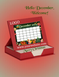 WELCOME DECEMBER 2024 Template | PosterMyWall
