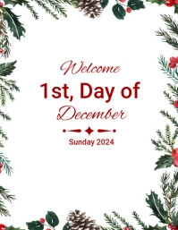 Welcome December Flyer Template 2024 | PosterMyWall