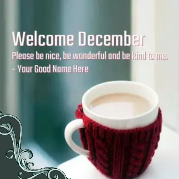 Plantilla de Welcome December Instagram post | PosterMyWall