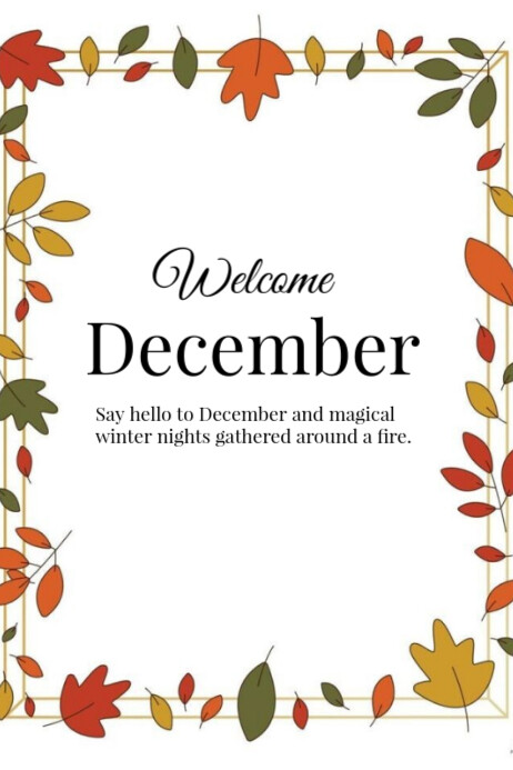 Copy of Welcome december poster 2024 | PosterMyWall
