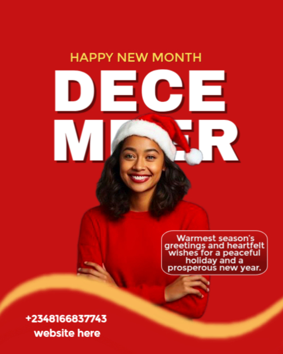 Plantilla de Welcome December Season’s Greetings Template | PosterMyWall