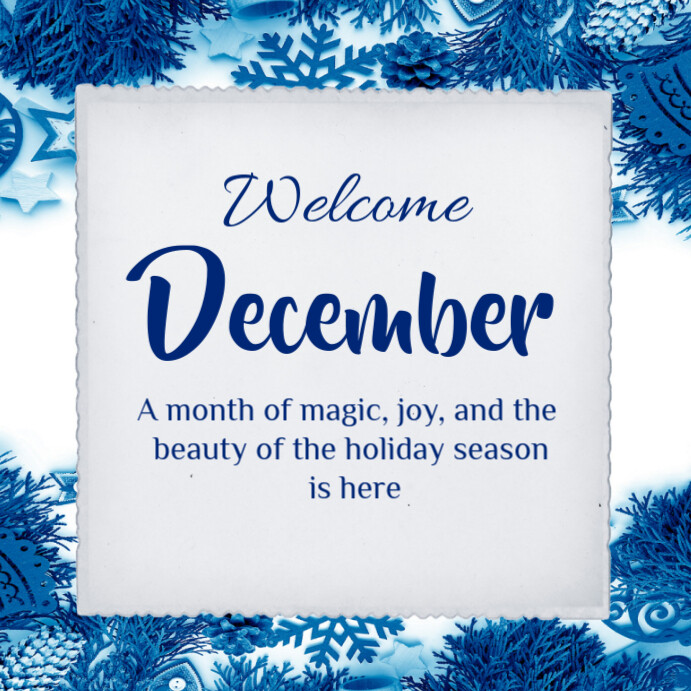 Welcome December template 2024 | PosterMyWall