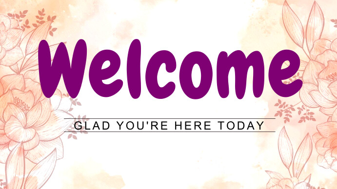 Welcome Digital Display Template | PosterMyWall