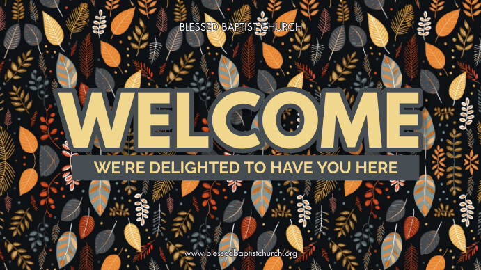 WELCOME DISPLAY Template | PosterMyWall