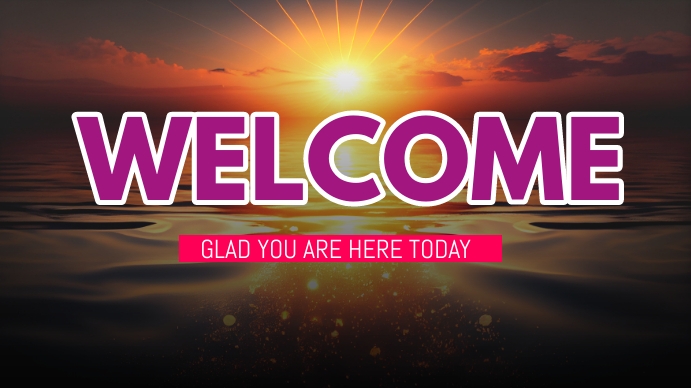 WELCOME DISPLAY Template | PosterMyWall