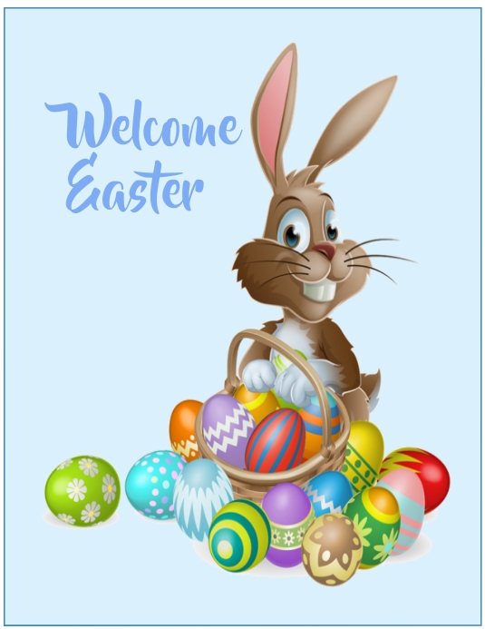 Plantilla de welcome Easter | PosterMyWall