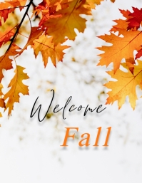 Welcome Fall Poster Template | PosterMyWall