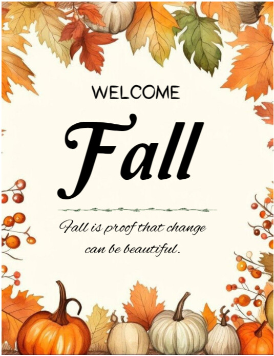 Copy of Welcome fall template 2025 | PosterMyWall