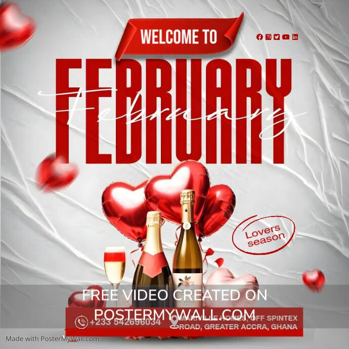 Welcome February Template | PosterMyWall