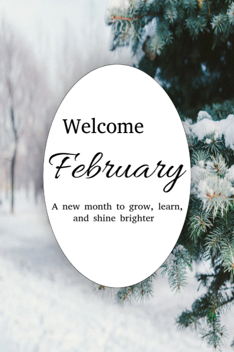 Welcome February Template | PosterMyWall