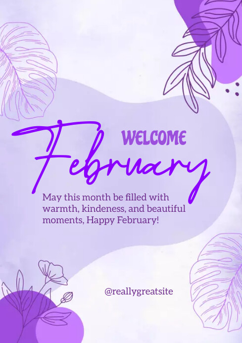 Plantilla de Welcome February | PosterMyWall